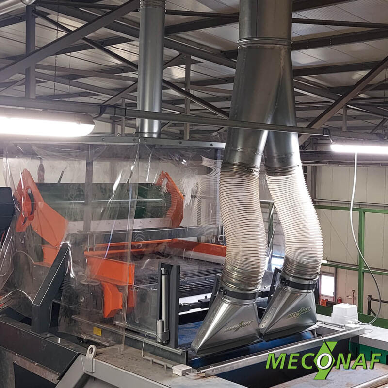 Extraction system for dust and skins – Rietveld Equipment