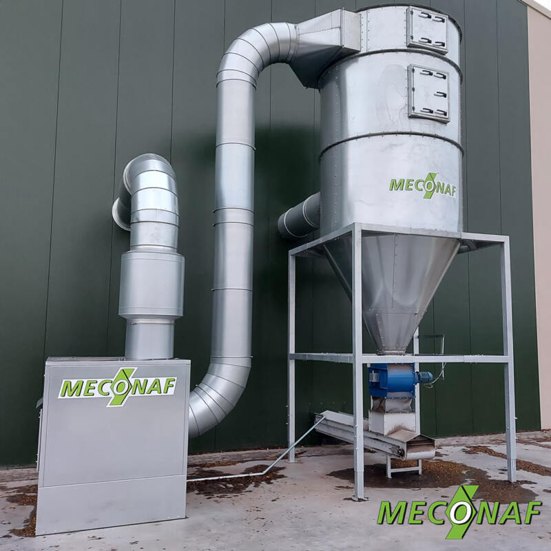 Extraction system for dust and skins – Rietveld Equipment